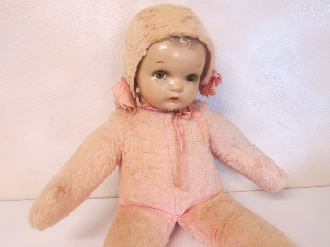 Vintage Composite Baby Doll American Plush Body Sleepy Eyes - Etsy