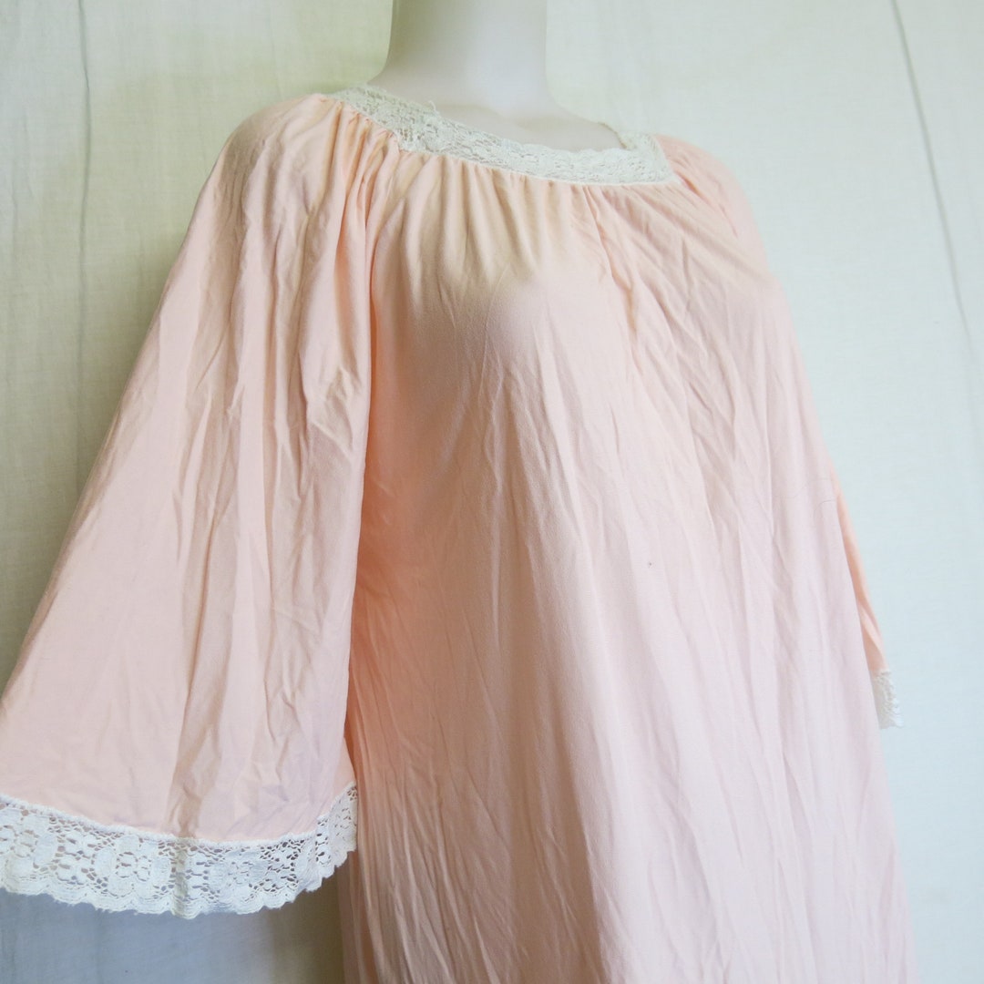 Old Fashioned Nightgown Softest Cotton Long Sleeve Nightgown M/L - Etsy