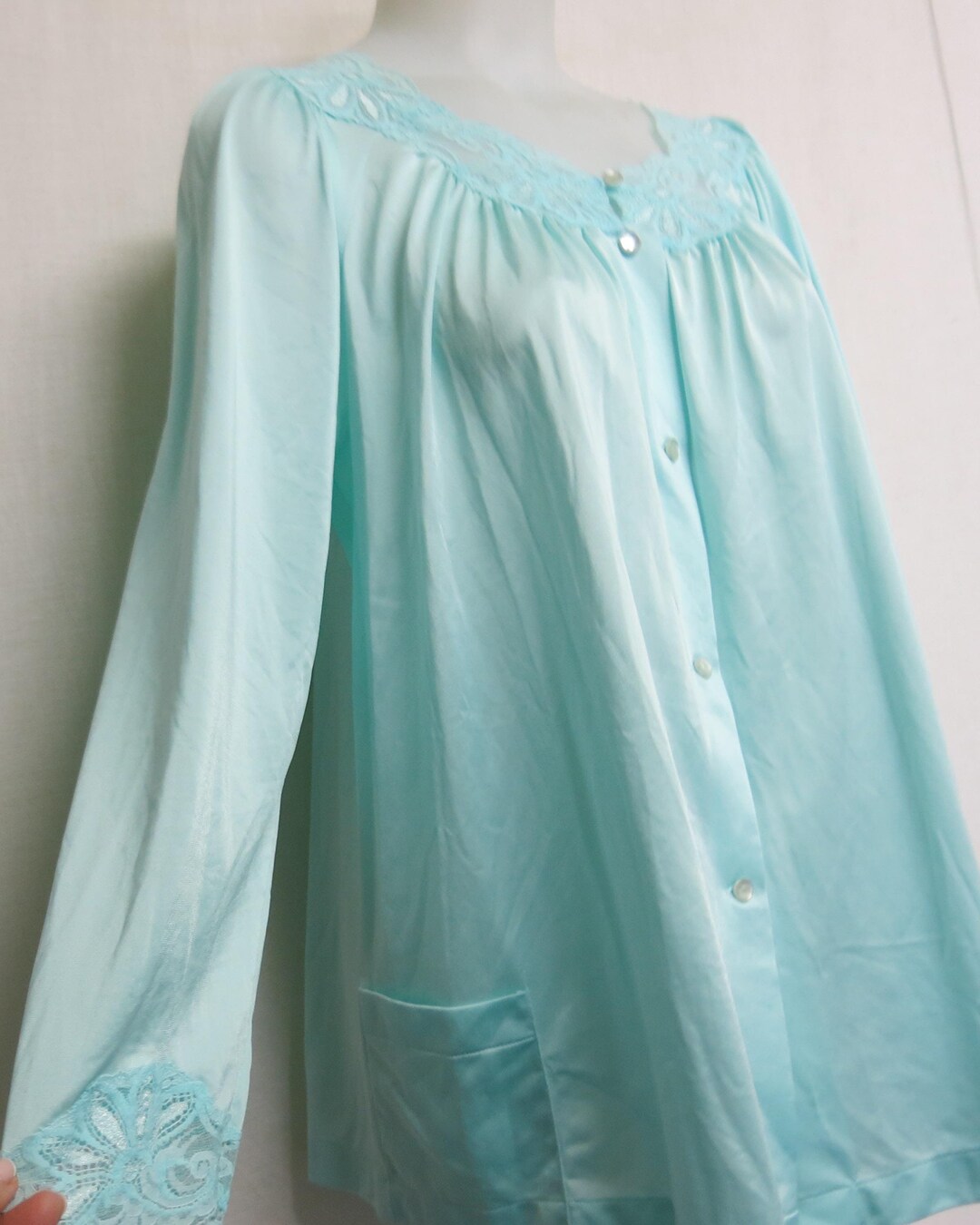 Bed Jacket SHADOWLINE 1960's Nylon Bed Jacket NWOT Large/xl - Etsy