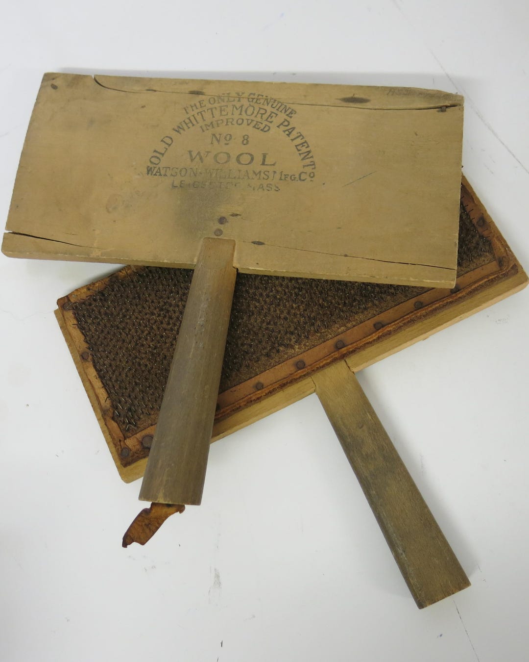 Antique Whittemore Patent No 8 Wool Carders Brush Combs - Etsy