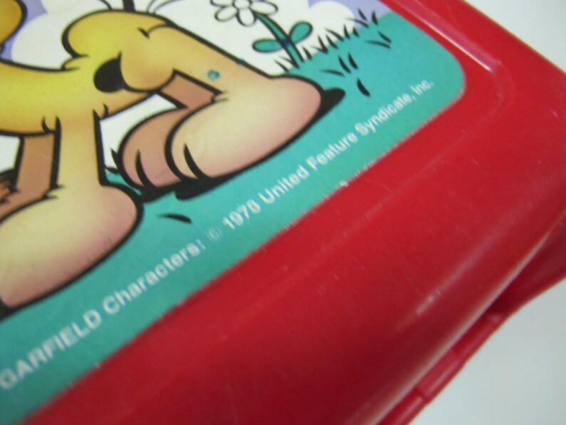 Garfield Lunch Box Plastic - Etsy