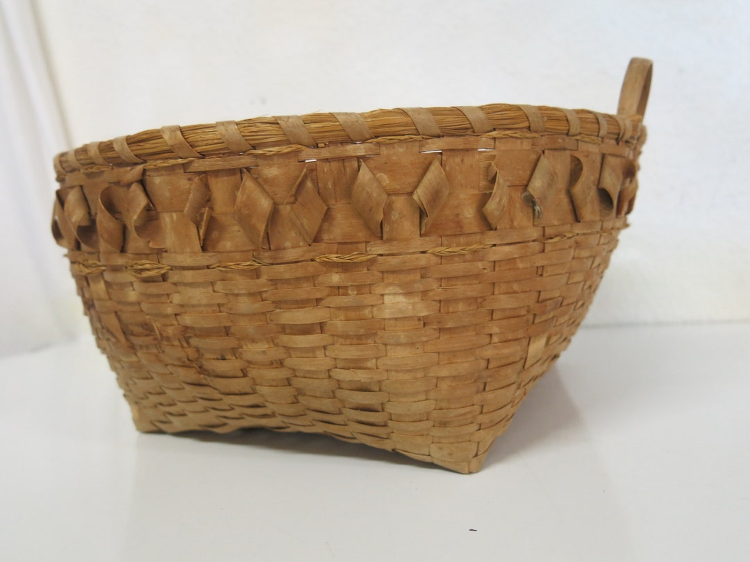 Native American Basket Winnebago Ho-chuck Split Ash - Etsy