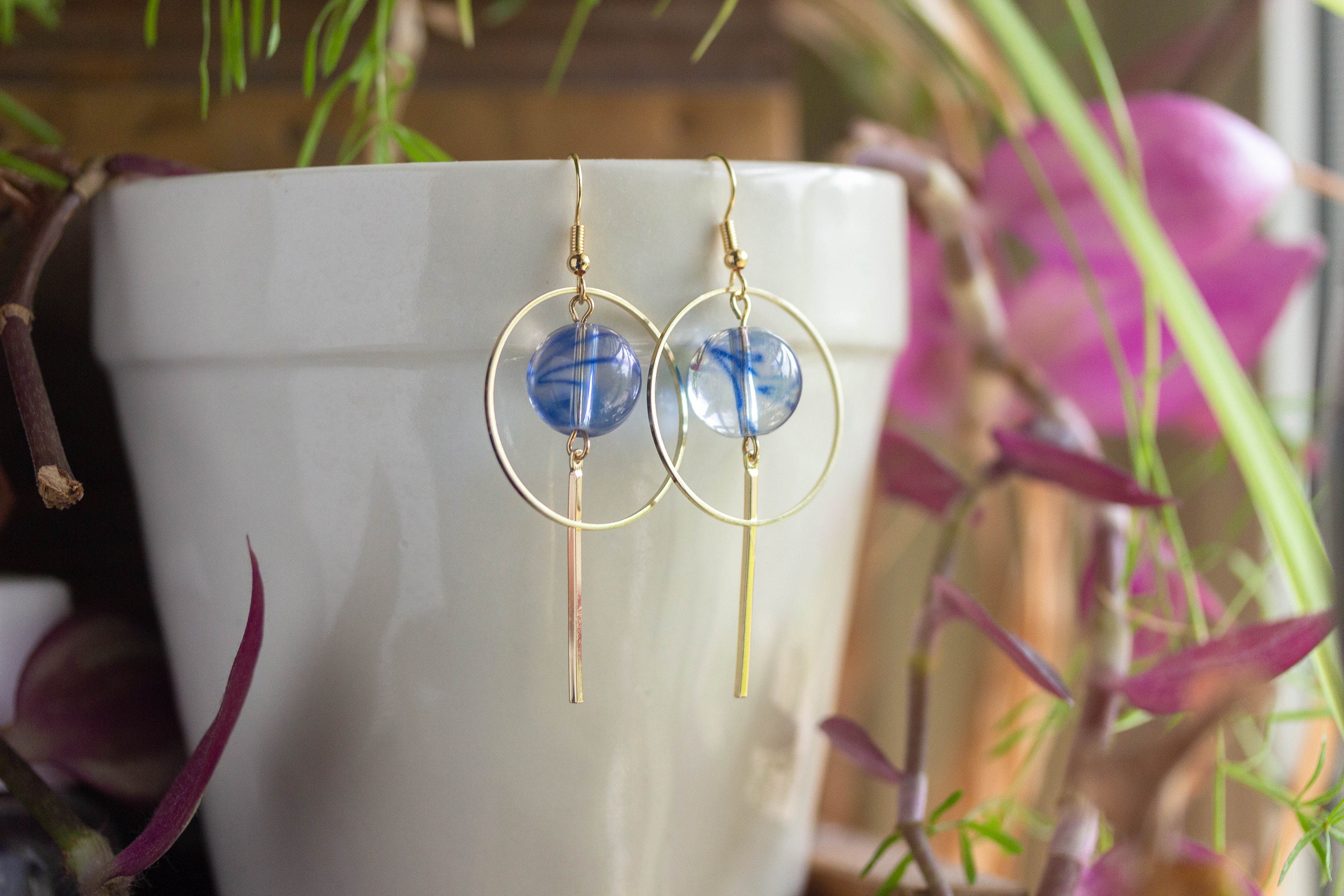 Furin | Wind Chime Inspired Earrings - Etsy