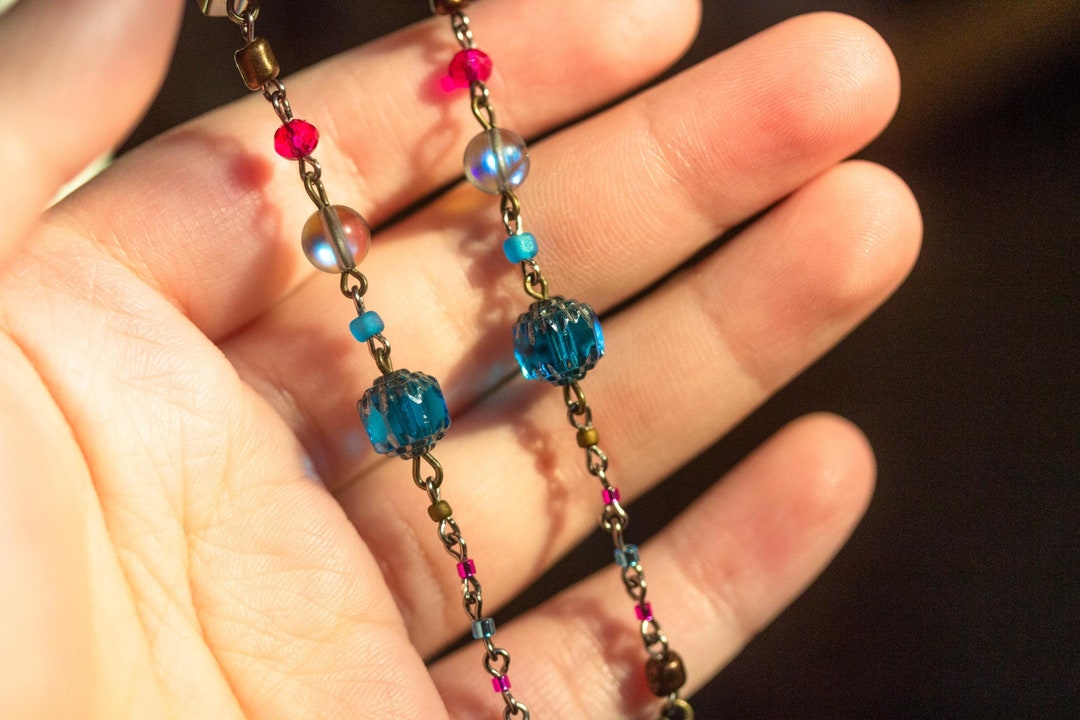 Jinx Arcane Hextech Glasses Chain | Sunglasses | Mask Chain | Powder ...