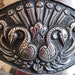 Antique 800 Silver Peacock Large Repousse Cuff Bracelet Asian Art Deco ...