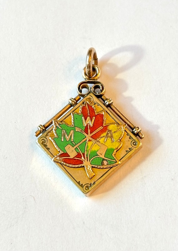 Antique Fraternal Modern Woodmen of America Watch Fob - Gem