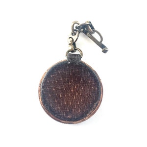 Vintage Leather Compass Victorian Pocket Watch Fob Antique Estate ...