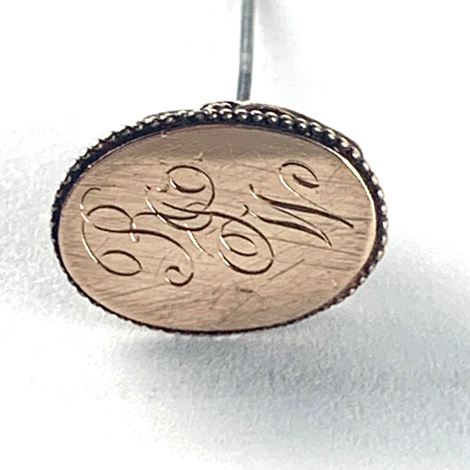 Antique Victorian Gold Filled Hat Pin Vintage 8 Long Edwardian Monogram ...