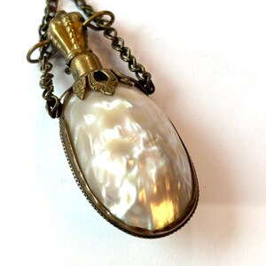 Antique Victorian Mother of Pearl Perfume Bottle Vintage MOP Shell ...