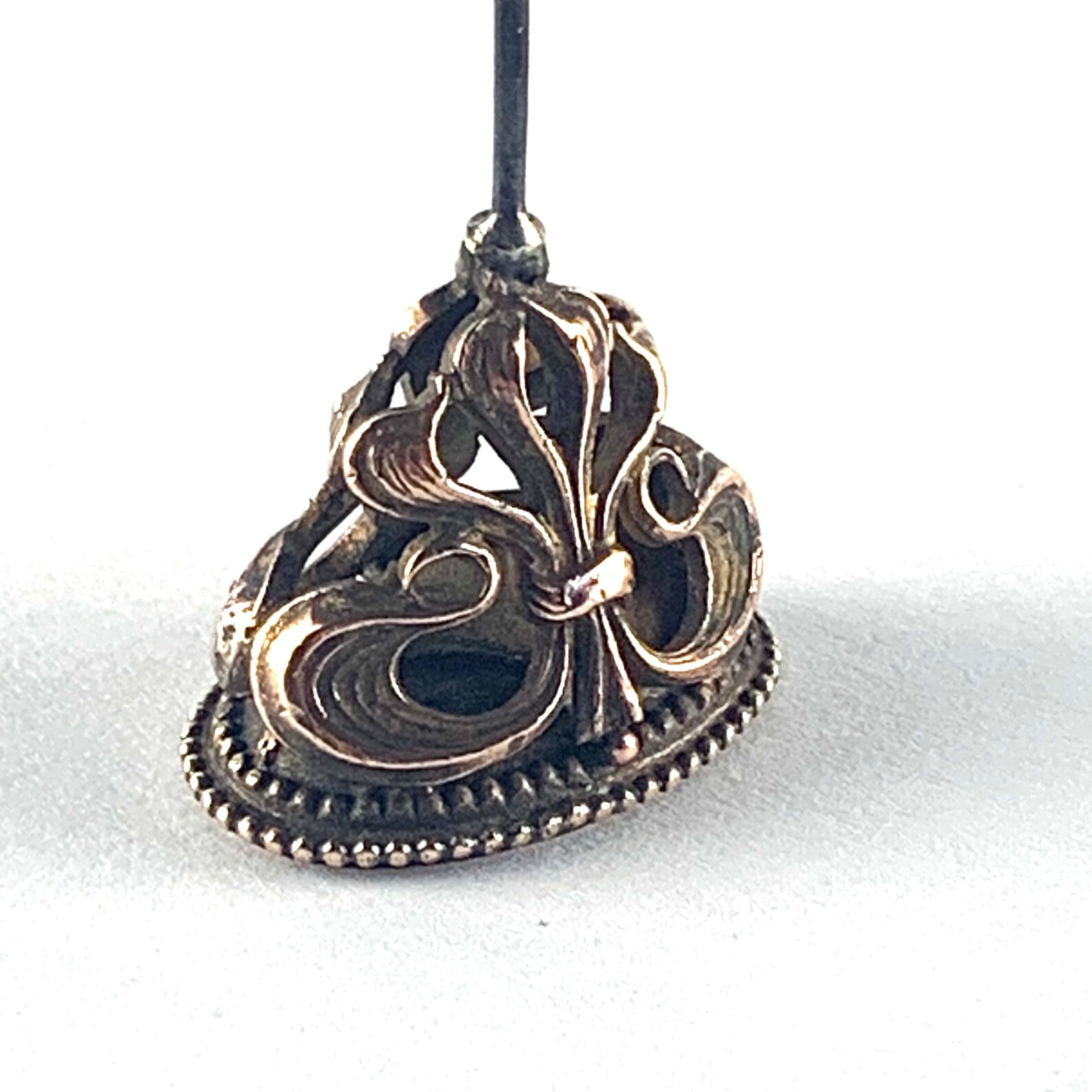 Antique Victorian Gold Filled Hat Pin Vintage 8 Long Edwardian Monogram ...