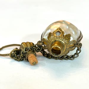 Antique Victorian Mother of Pearl Perfume Bottle Vintage MOP Shell ...
