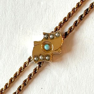 Vintage OPAL Slide Chain Necklace Victorian Gold Filled Lorgnette ...