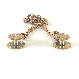 Antique Victorian Shirt Collar Studs Edwardian Gold Filled Ornate ...