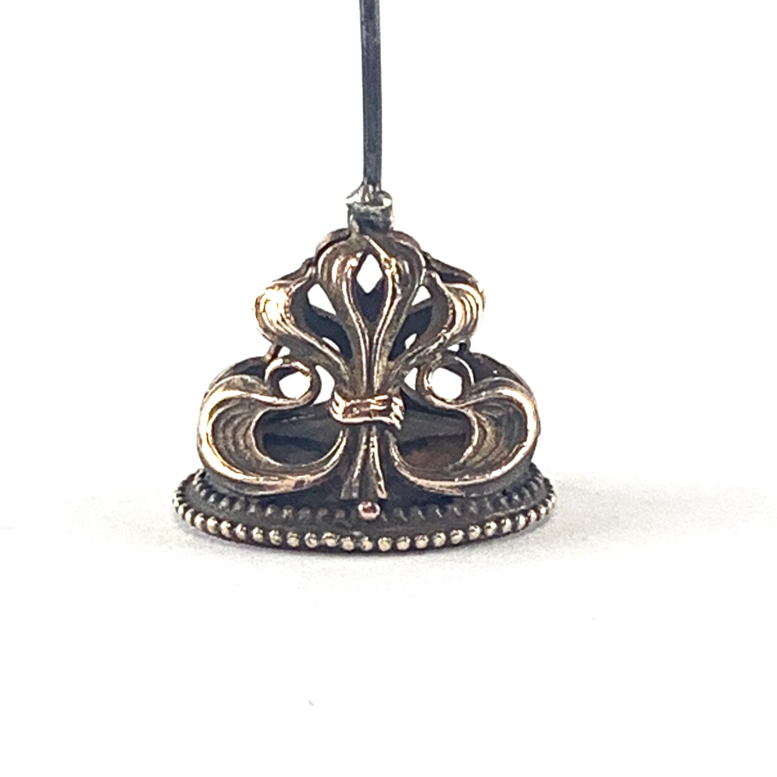 Antique Victorian Gold Filled Hat Pin Vintage 8 Long Edwardian Monogram ...