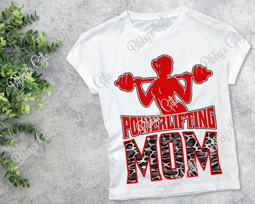 Red Powerlifting Mom-png-digital Download-sublimation-weight Lifting ...
