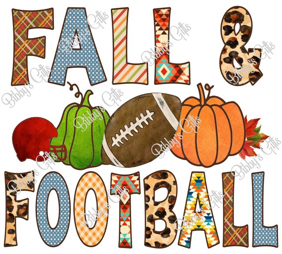 Fall & Football-png-digital - Etsy