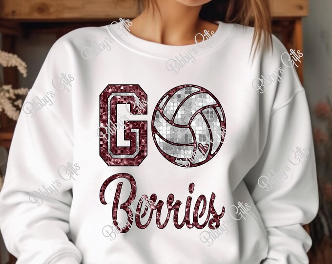 GO Berries-png-digital Download-sublimation-shirt-faux Glitter-ladies ...