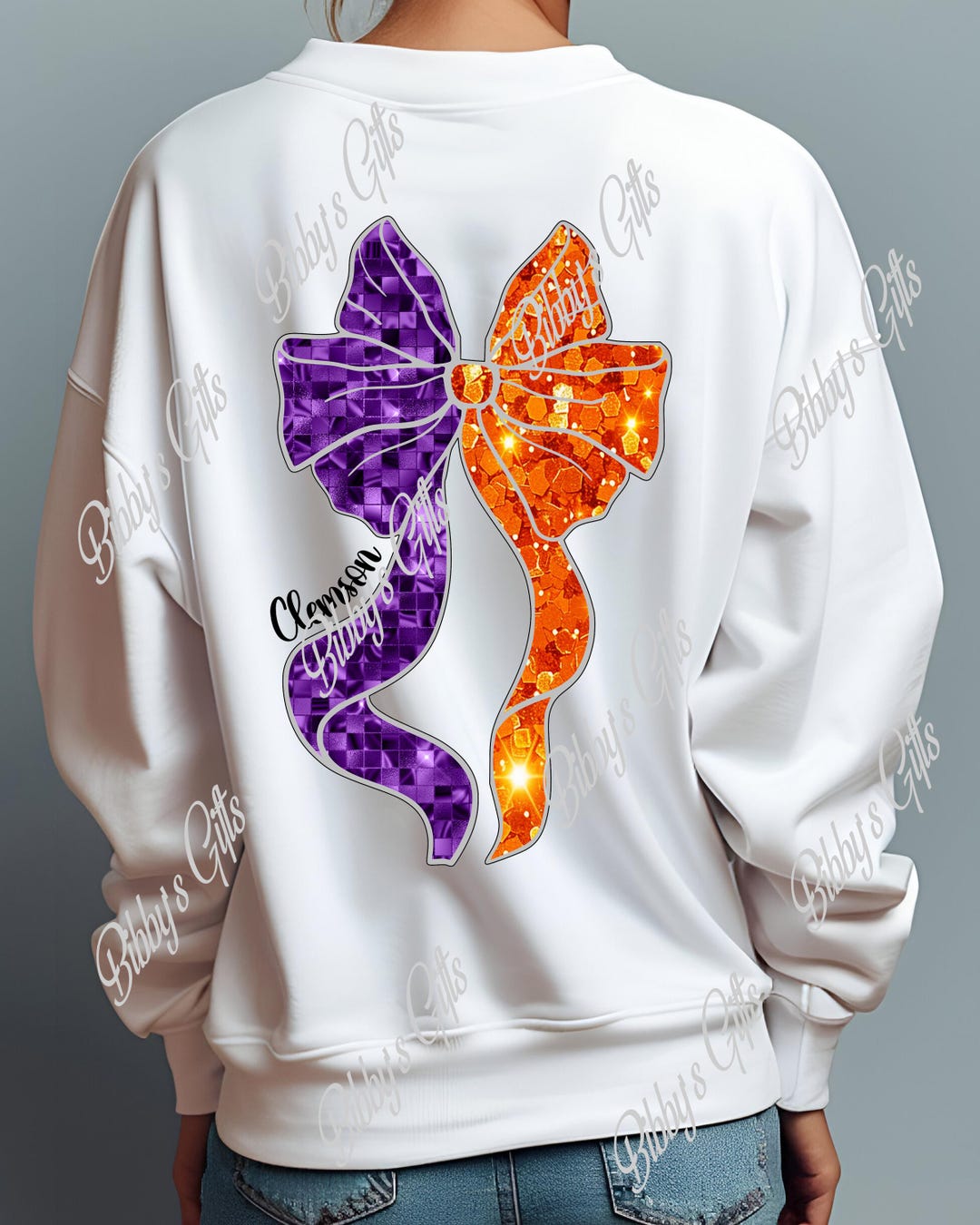 Clemson Split Ribbon-png-digital Download-sublimation-game Day-sport ...