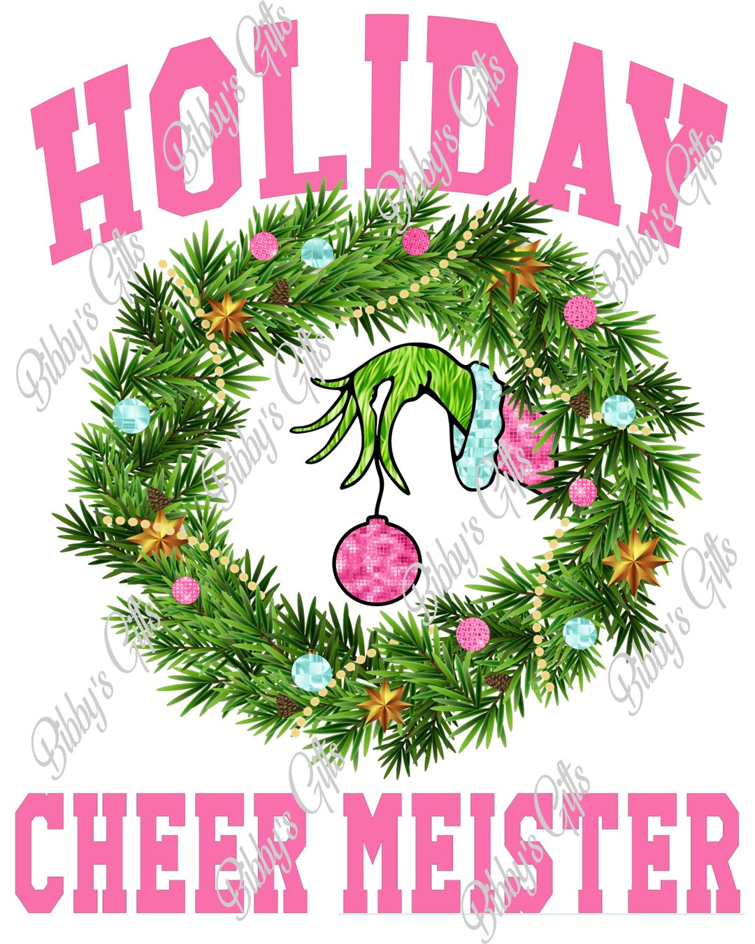 Holiday Cheer Meister No Ribbon-png-digital - Etsy
