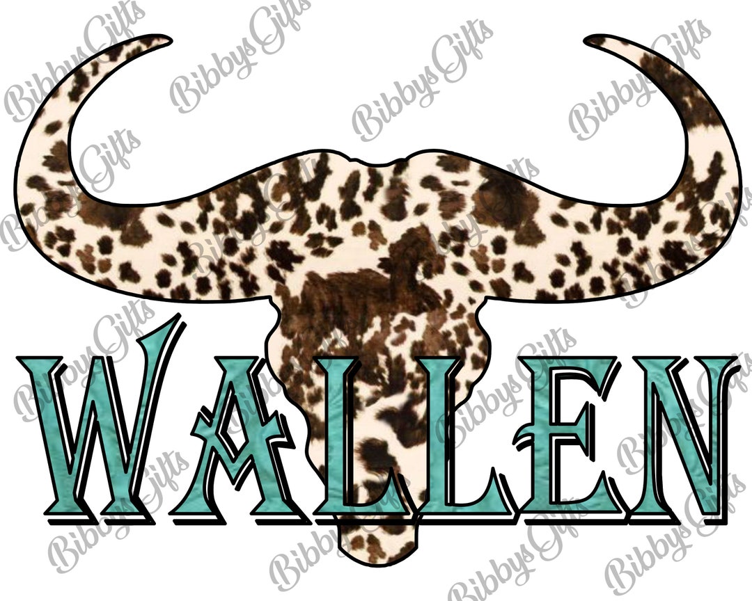 Wallen-cow Skull-png-digital Download-sublimation-music-country Singer ...