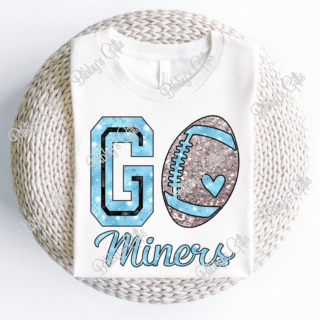 GO Miners Baby Blue-football-digital Download-sublimation-shirt-sports ...