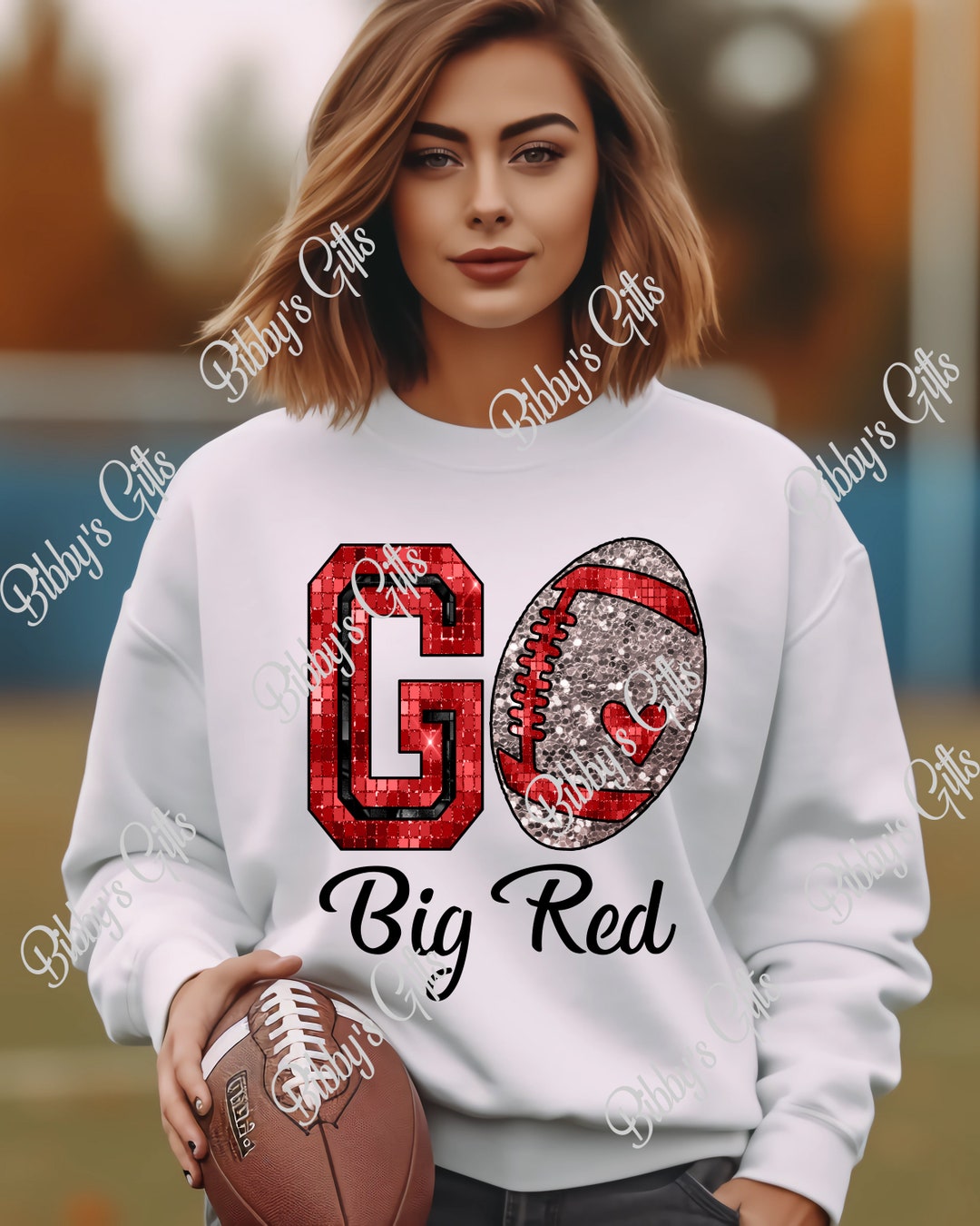 GO Big Red-football-digital - Etsy Australia