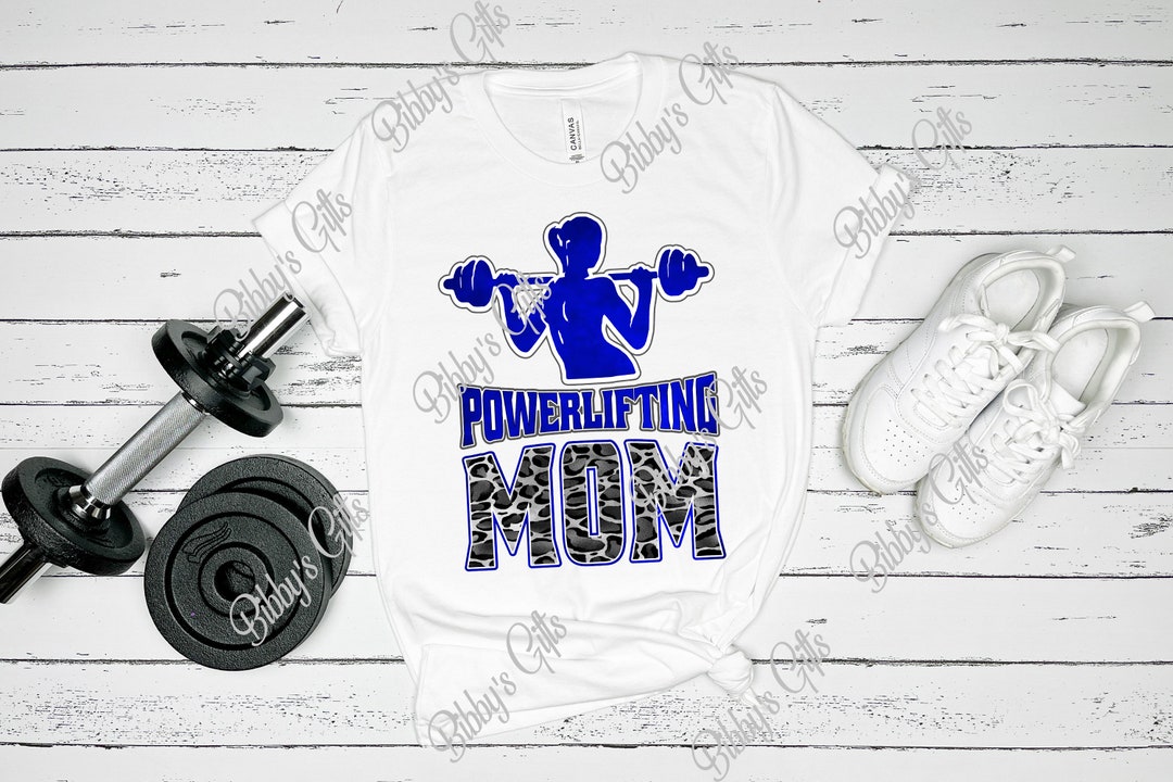 Blue Powerlifting Mom-png-digital Download-sublimation-weight Training ...