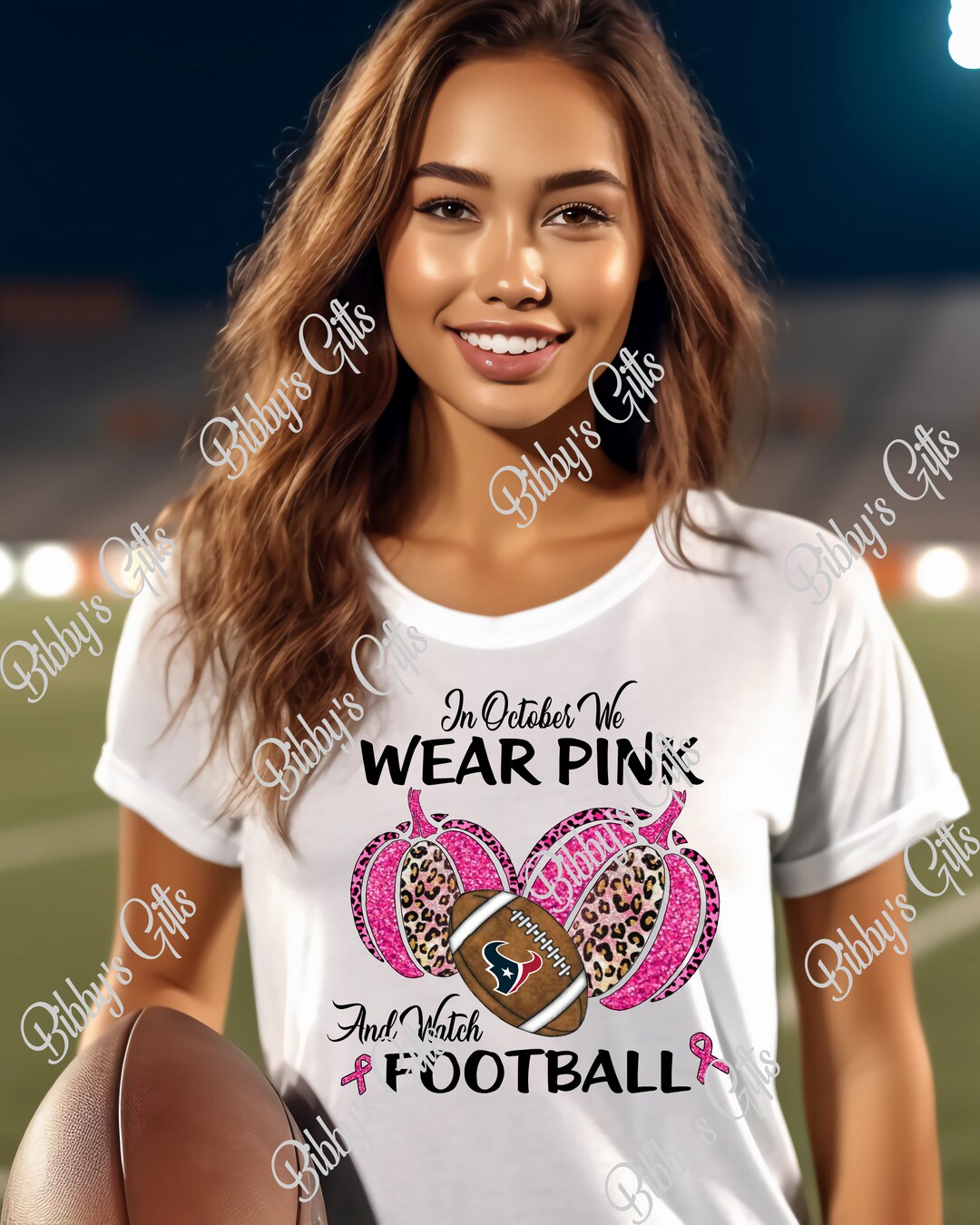 In October We Wear Pink and Watch Football-png-digital Download ...