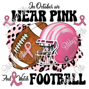 We Wear Pink-helmet-october-png-digital Download-sublimation-leopard ...