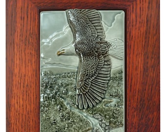Ceramic Eagle Tile | Etsy