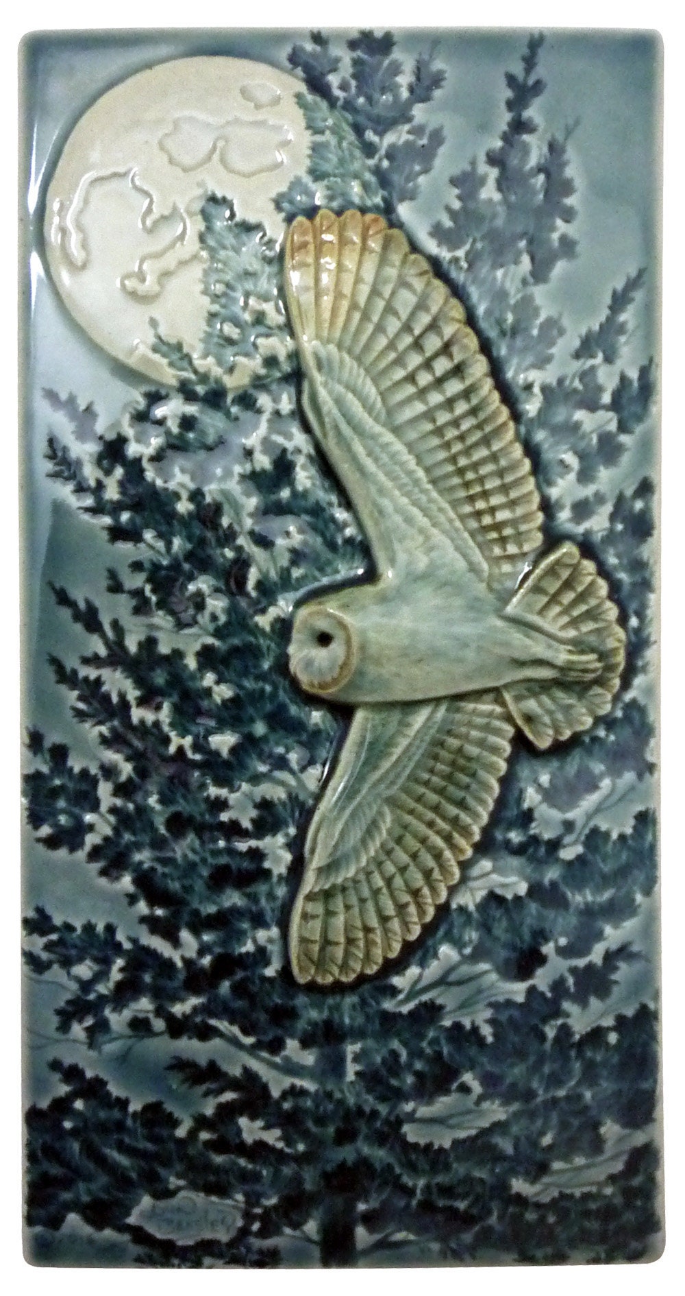Barn owl Flying Barn ceramic tile wall art 4 x | Etsy Barn owl Flying Barn ceramic tile wall art 4 x | Etsy