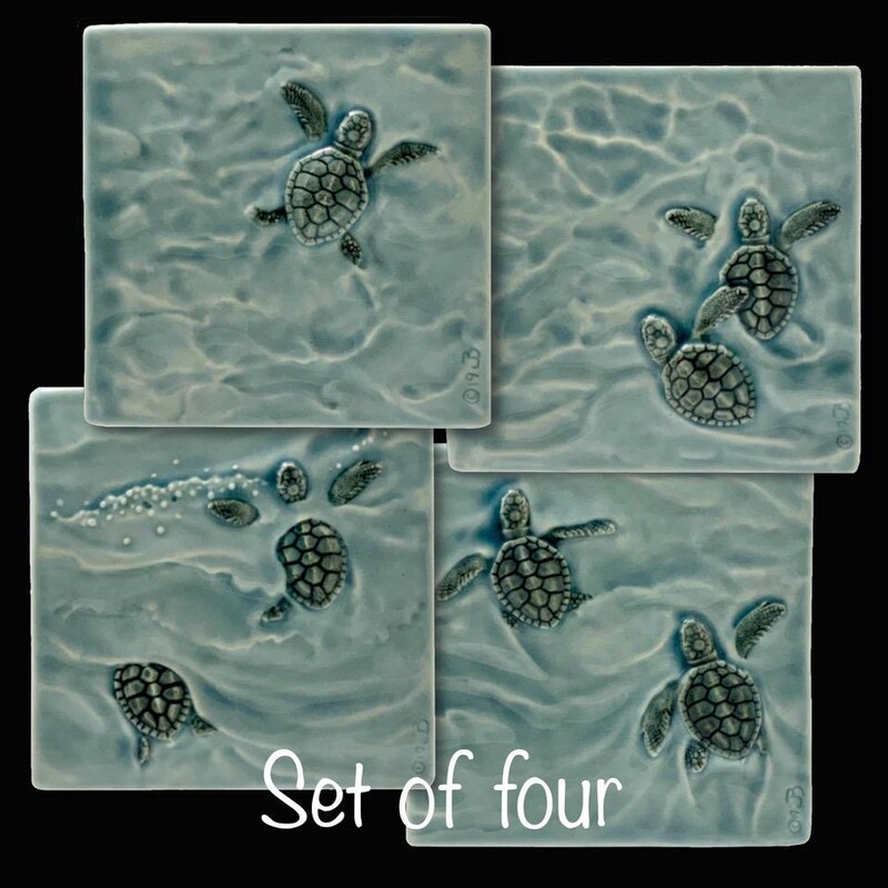 Turtle Shower Tile - Etsy