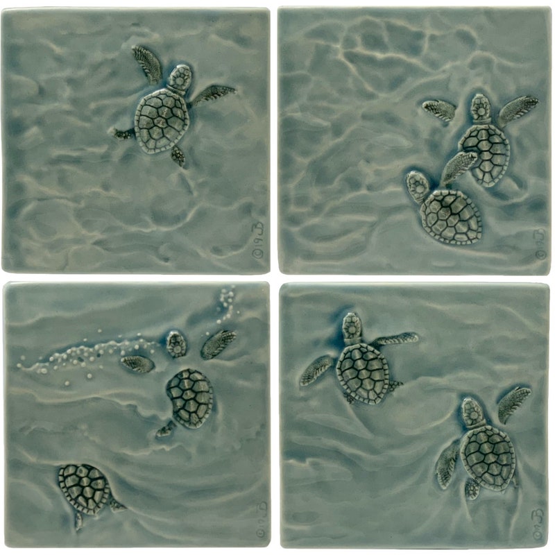 Turtle Shower Tile - Etsy