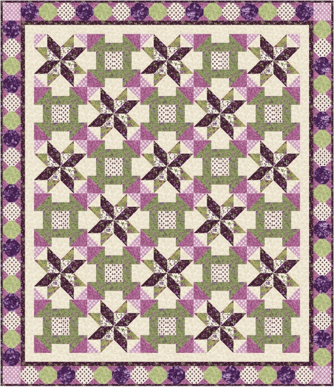 Quilt Pattern Easy PDF Download for Quilting and Patchwork Fabric Great ...