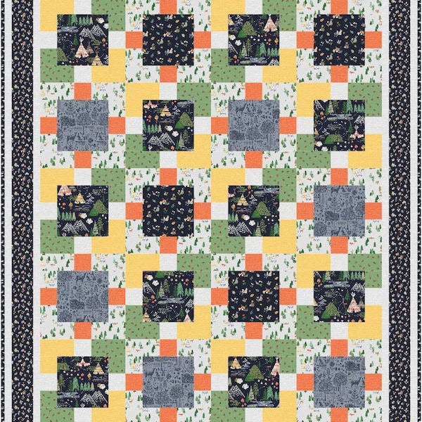 Camping Quilt Pattern - Etsy