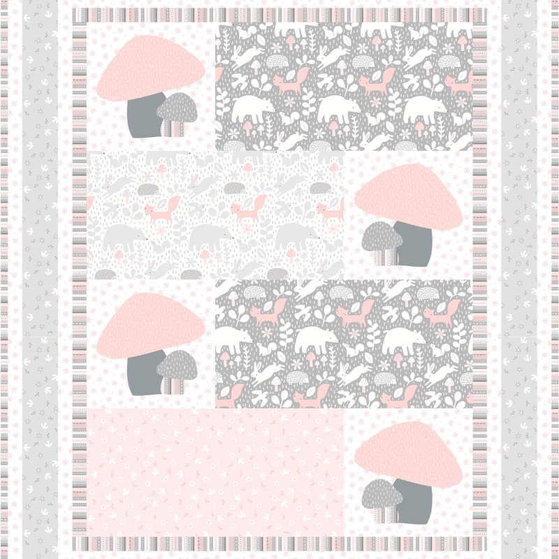 Mushroom Quilt Pattern - Etsy