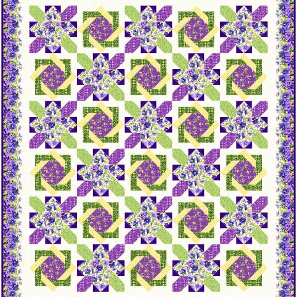 Modern Flower Quilt Pattern - Etsy