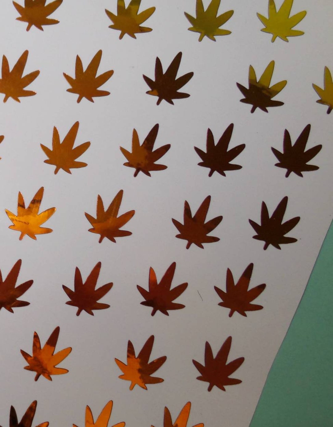 Cannabis Stickers, Mini Reflective Pack of 25 Color Changing Envelope ...