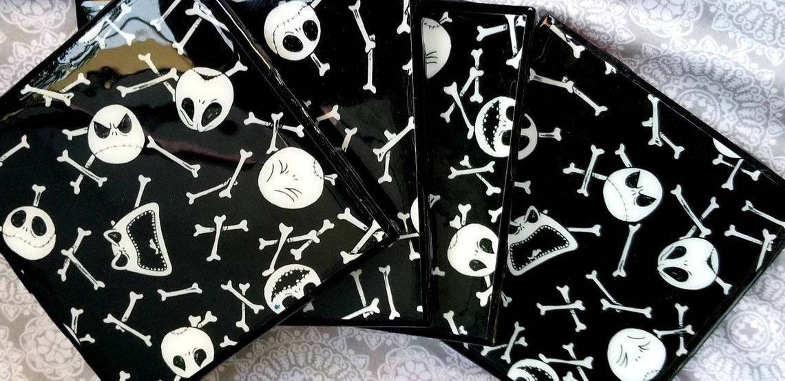 Jack Skellington Coasters Nightmare Before Christmas Gift - Etsy