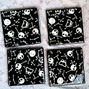Jack Skellington Coasters Nightmare Before Christmas Gift - Etsy