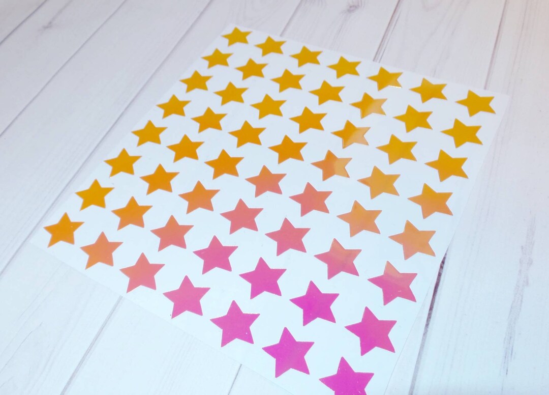 Pink Star Stickers || Small Star Labels || Packaging Flare || Mini ...
