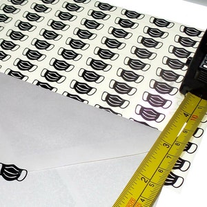 Mini Mask Stickers, Black 2020 Face Mask Sealer Set, Covid Envelope ...
