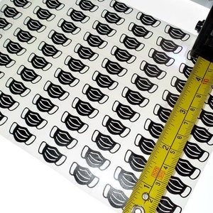 Mini Mask Stickers, Black 2020 Face Mask Sealer Set, Covid Envelope ...