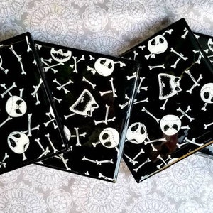Jack Skellington Coasters Nightmare Before Christmas Gift - Etsy