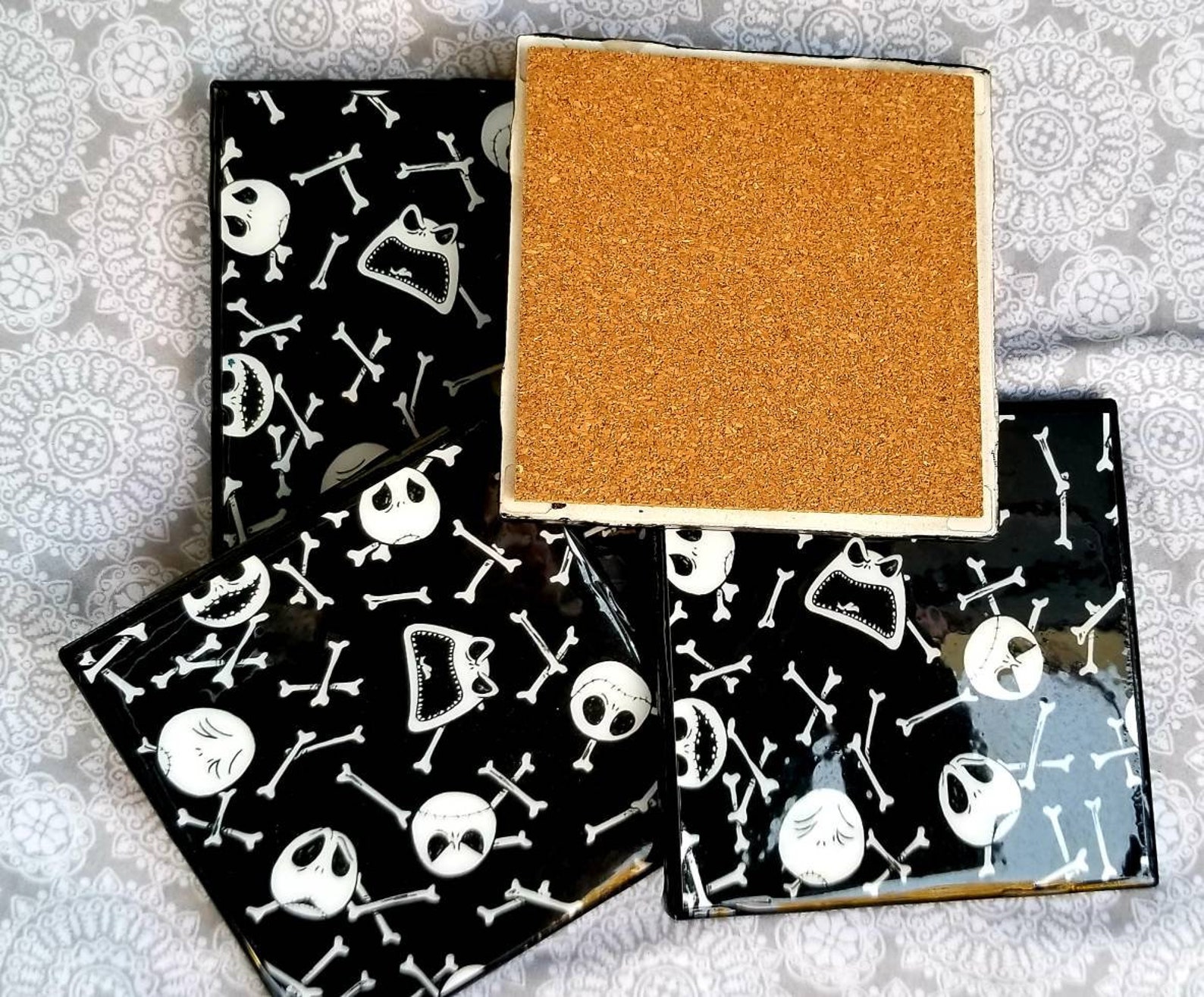 Jack Skellington Coasters Nightmare Before Christmas Gift - Etsy