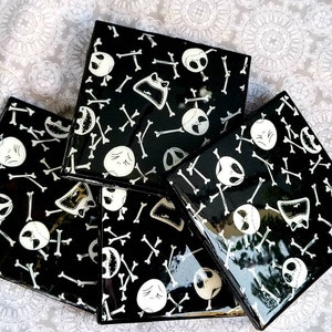 Jack Skellington Coasters Nightmare Before Christmas Gift - Etsy