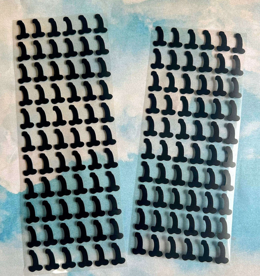 Mini Penis Stickers, Envelope Sealers, Color Dicks, Bachelorette Party ...