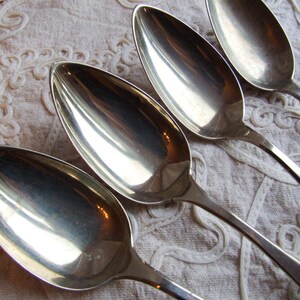 Antique Berndorf Alpacca Silverware: Set of 4 Austrian Table Spoons - Etsy
