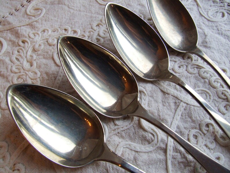 Early 1900s German Silver (alpacca) Krupp Berndorf: Set of 4 Table ...