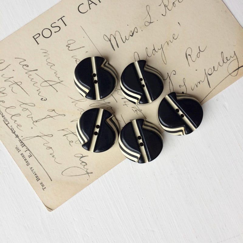 Two Tone Buttons - Etsy